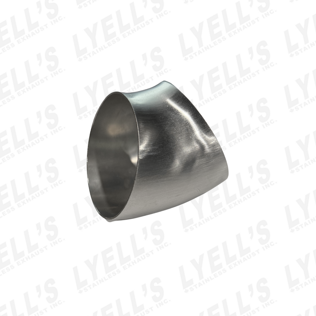 2 1/2'' 304 SS 45° Tight Radius Fabrication Elbow