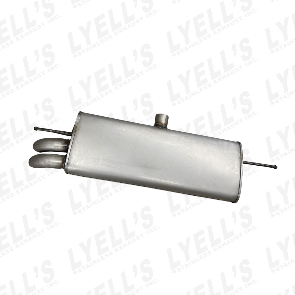 18-21 VW Golf Muffler Rear Assembly W/ Turn Down Tail Pipe 409 Stainle