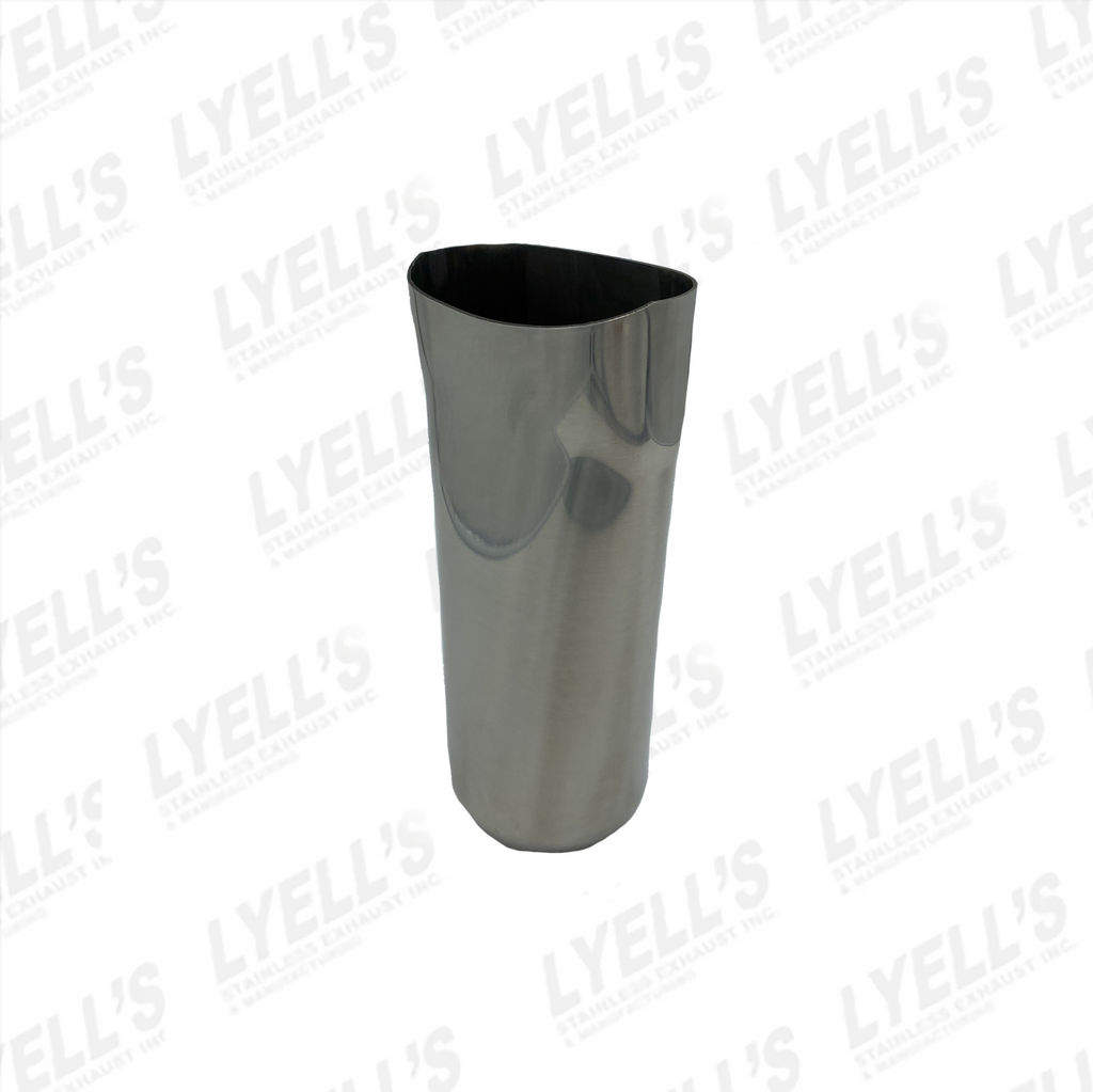 304 Stainless Chevelle Style Tips 2.5'' ID Inlet