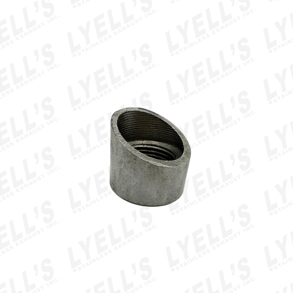 Mild Steel O2 Bung - Angled