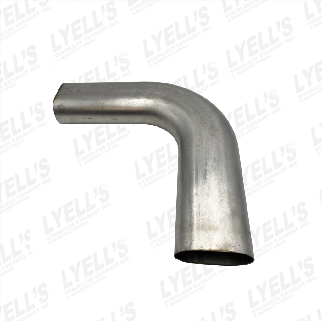 3'' Oval 90° Horizontal Bend T304 Stainless Steel